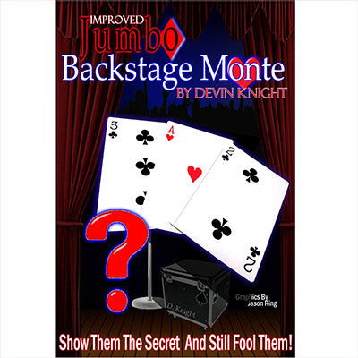 Improved Jumbo Backstage Monte by Devin Knight - Trick – The Magic Box